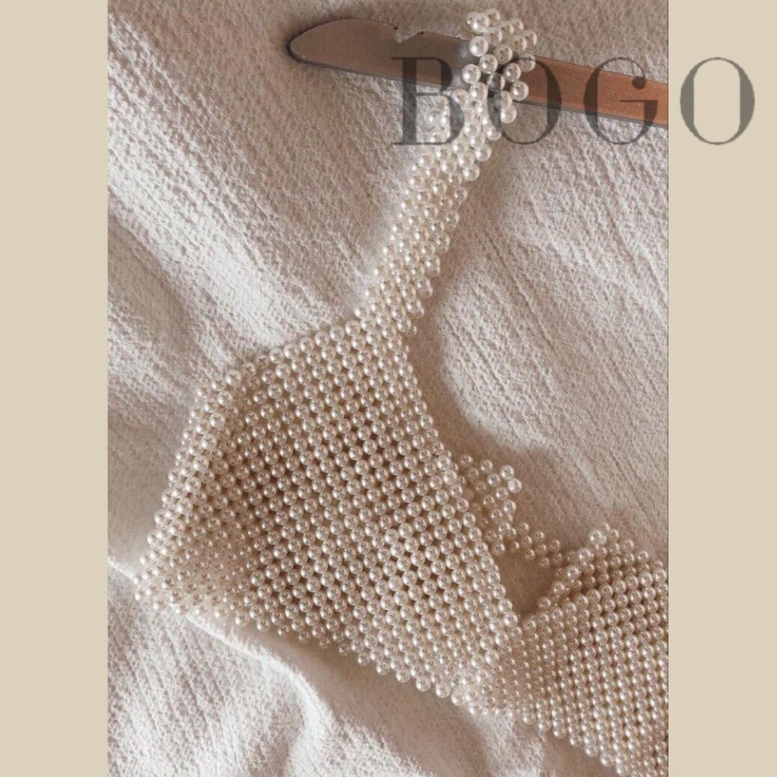 Woman's Gift Pearl Top Pearl Bead Crop Top Pearl Bra - Etsy