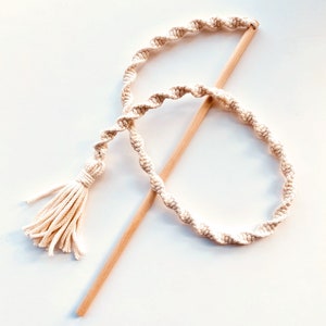 DIY Macrame Kit, Wand Cat Toy, Macrame Cat Toy, Boho Cat Toys, Unique ...