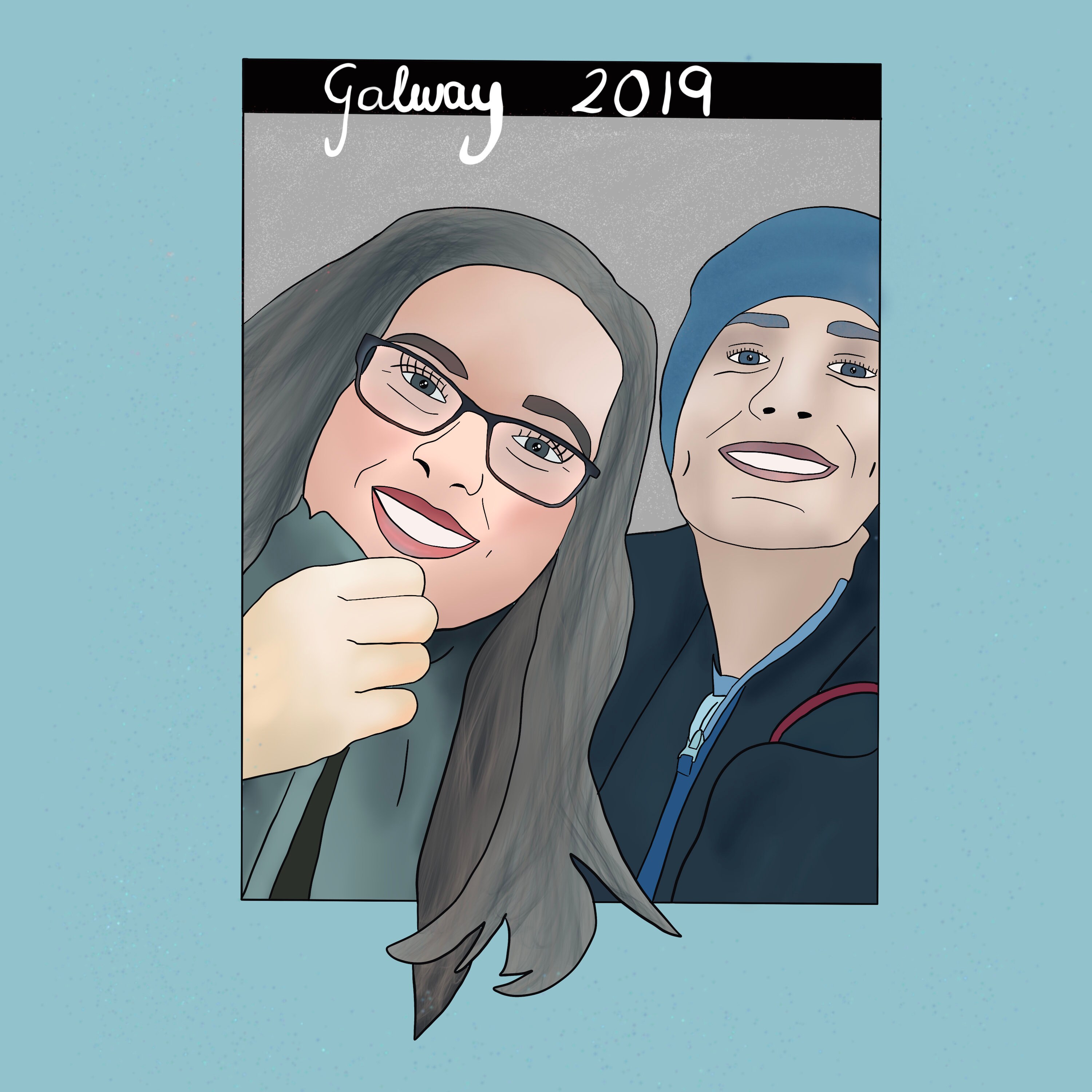 Custom Cartoon Couple Portrait - Etsy