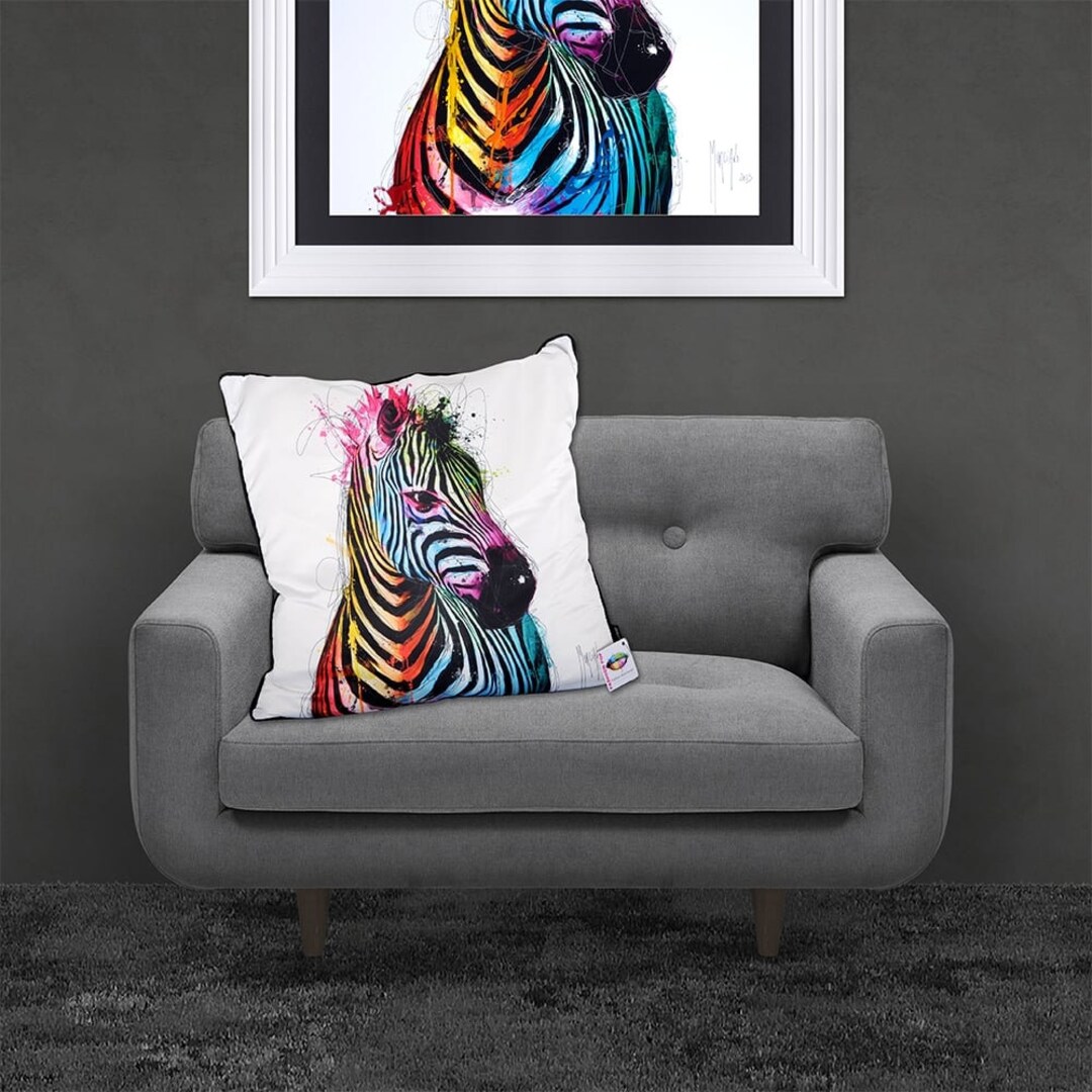 Patrice Murciano Zebra Pop Feather Filled Cushion 5555cm - Etsy