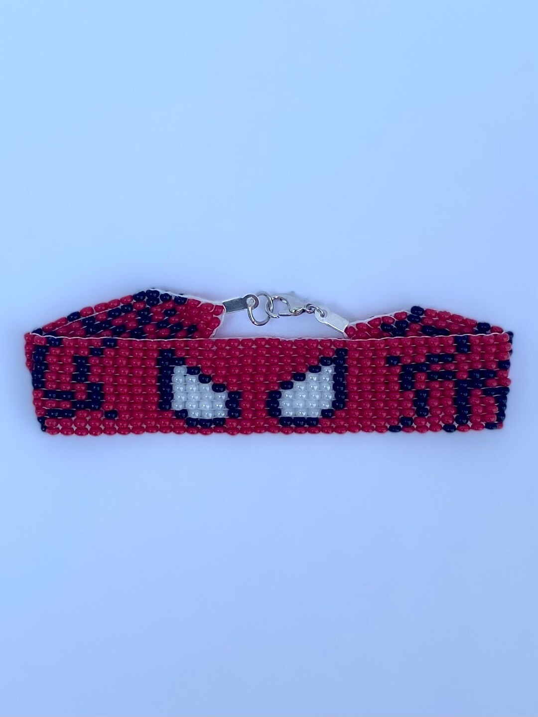 Spiderman Beaded Bracelet - Etsy