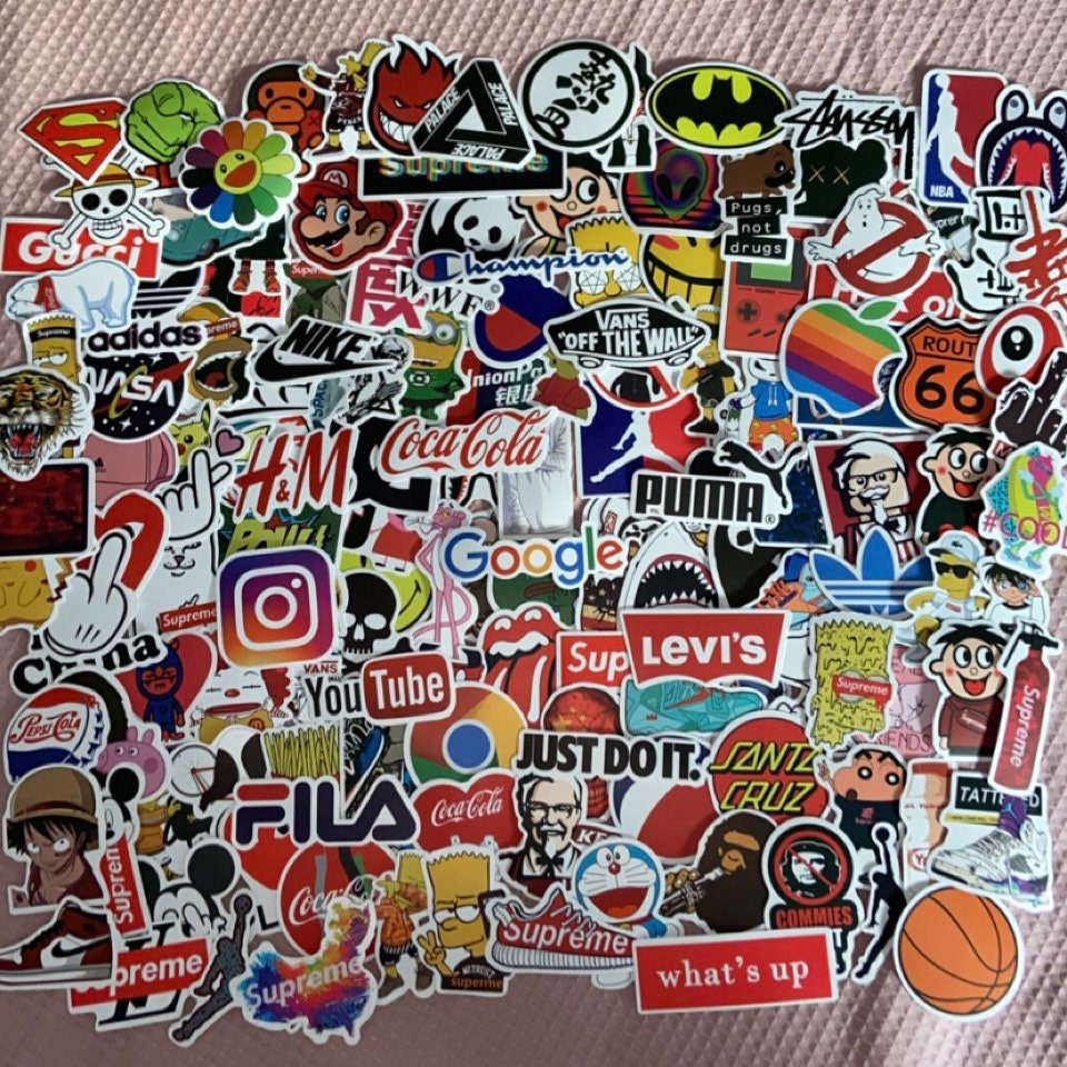 Brand Logo Vinyl Stickers Random Packs of logos symbols and | Etsy