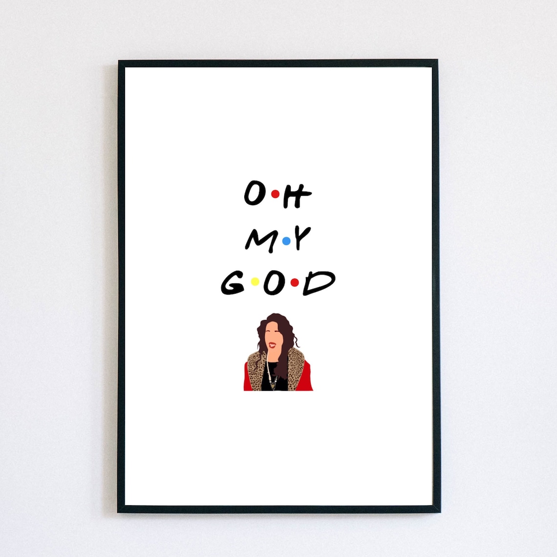OH MY GOD Poster / Janice Friends Tv Show Poster Friends | Etsy