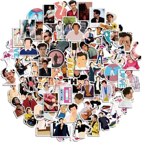 Harry Styles Random Sticker Pack for Laptop Hydroflask - Etsy