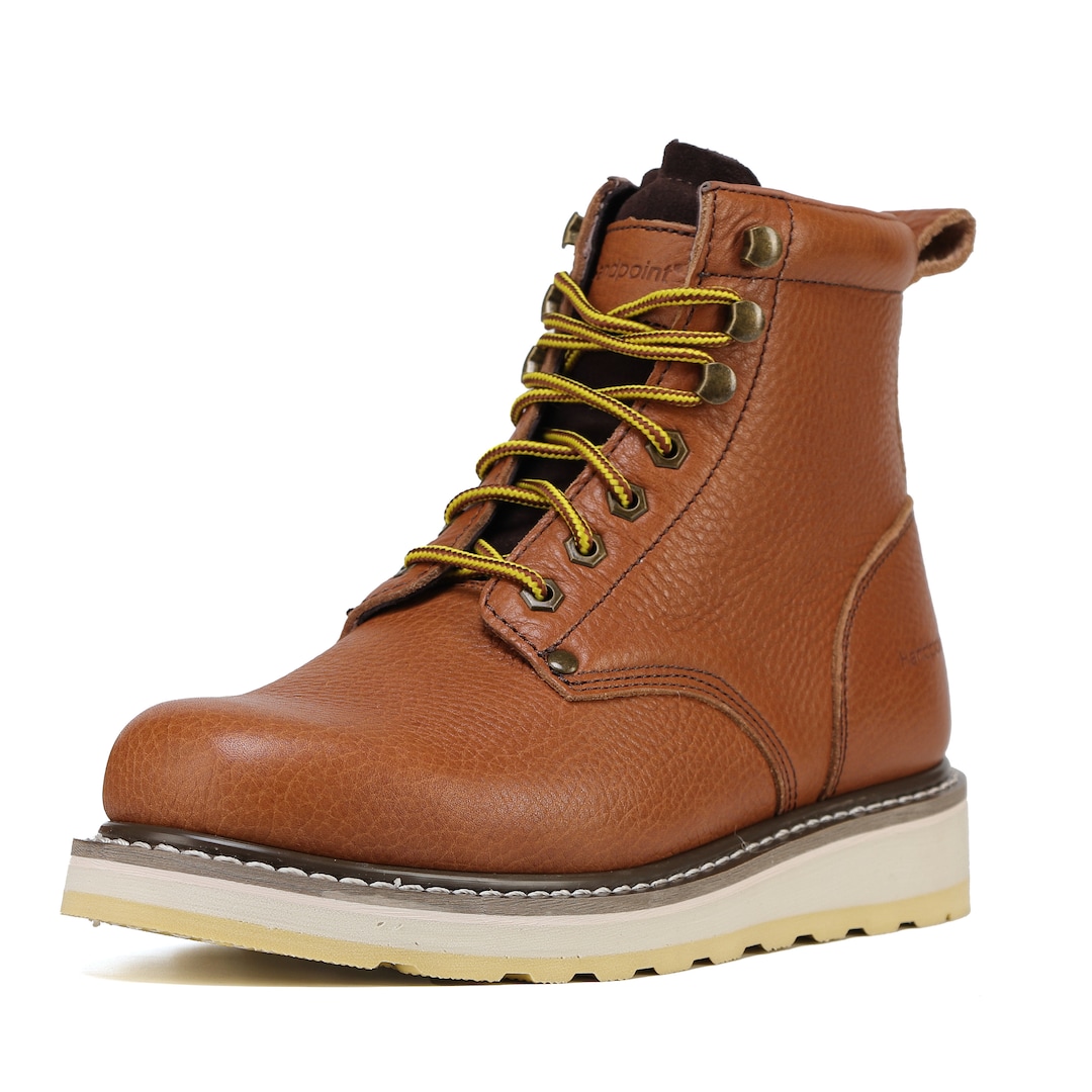 HANDPOINT 84984 Men's Work Boots Soft Toe Comfortable 6 Boots Brown - Etsy