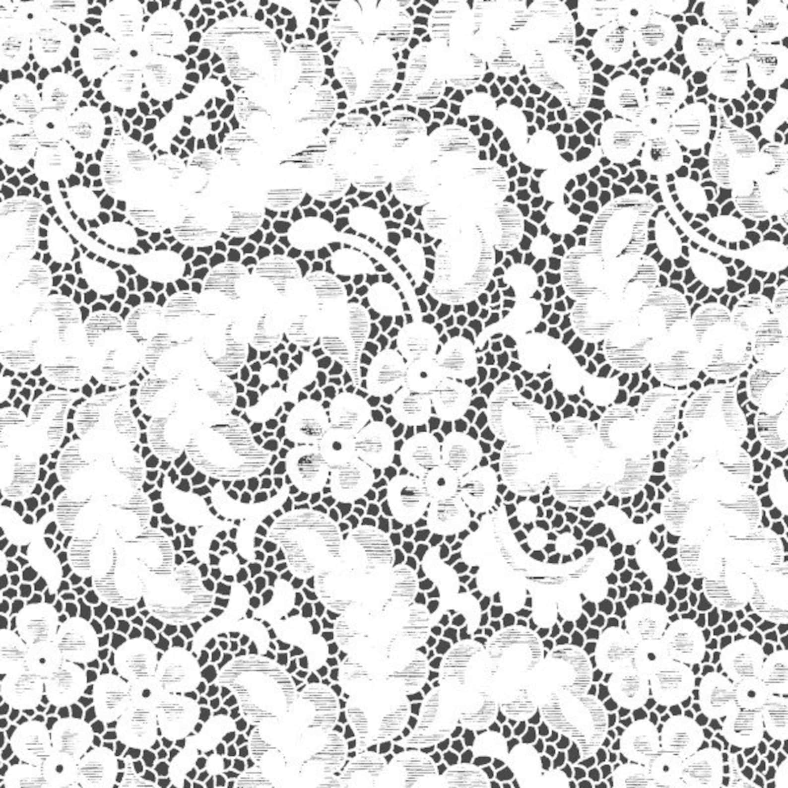 White Lace Overlays Scrapbooking Digital PNG Clipart - Etsy