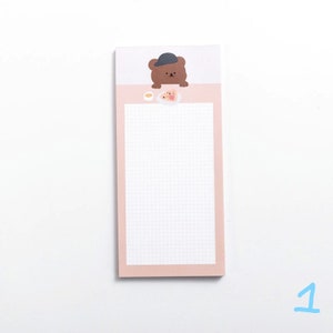 Cute Bear Notepads - Set of 50 Sheets - Etsy
