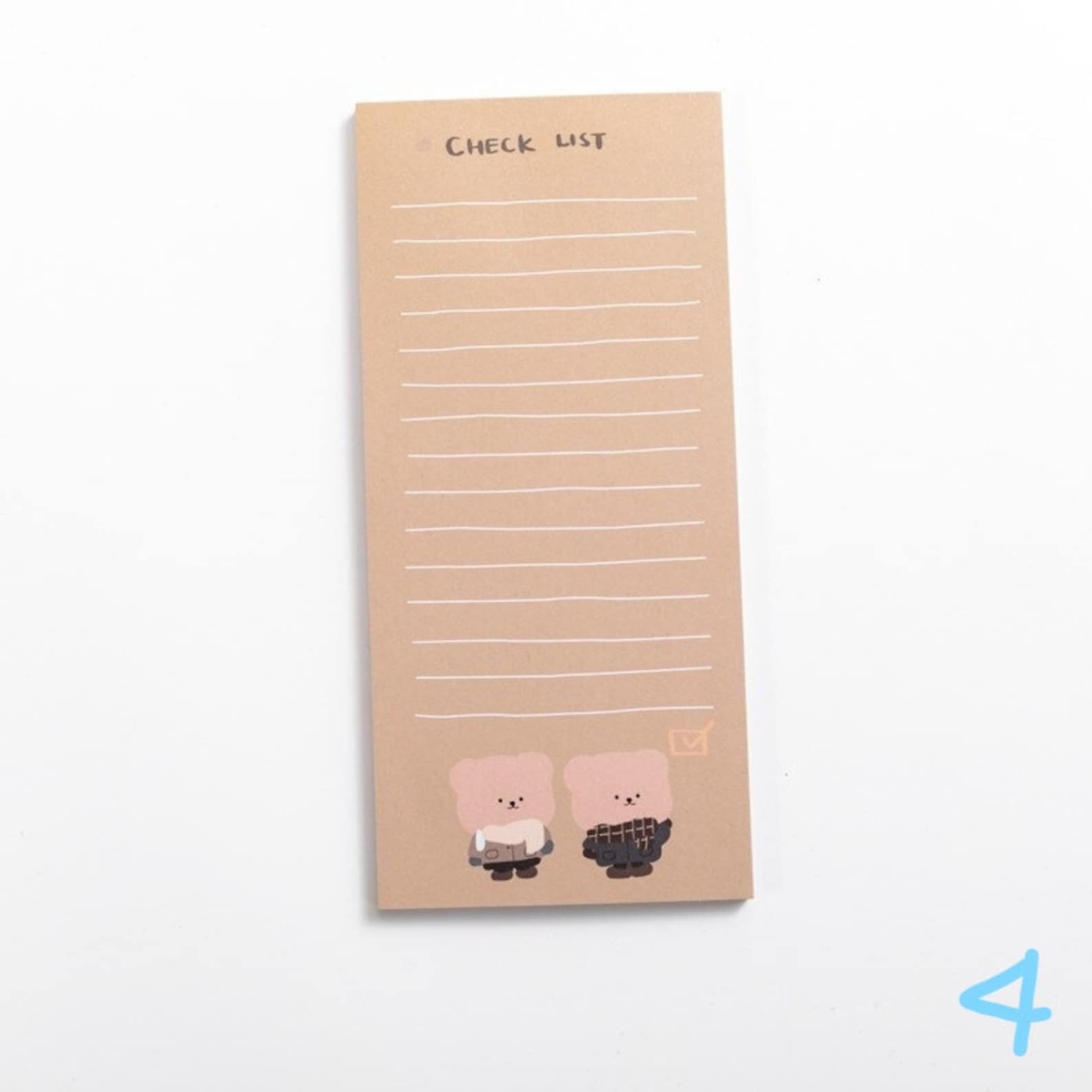 Cute Bear Notepads Set of 50 Sheets | Etsy