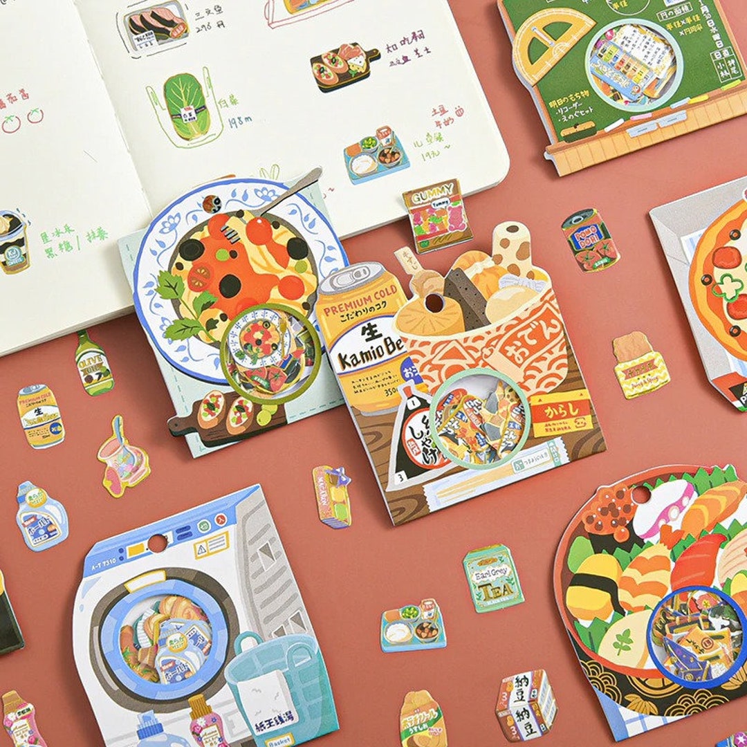 Food Themed Stickers - Set of 40 - Etsy