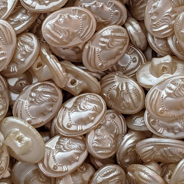 Cameo Buttons - Etsy