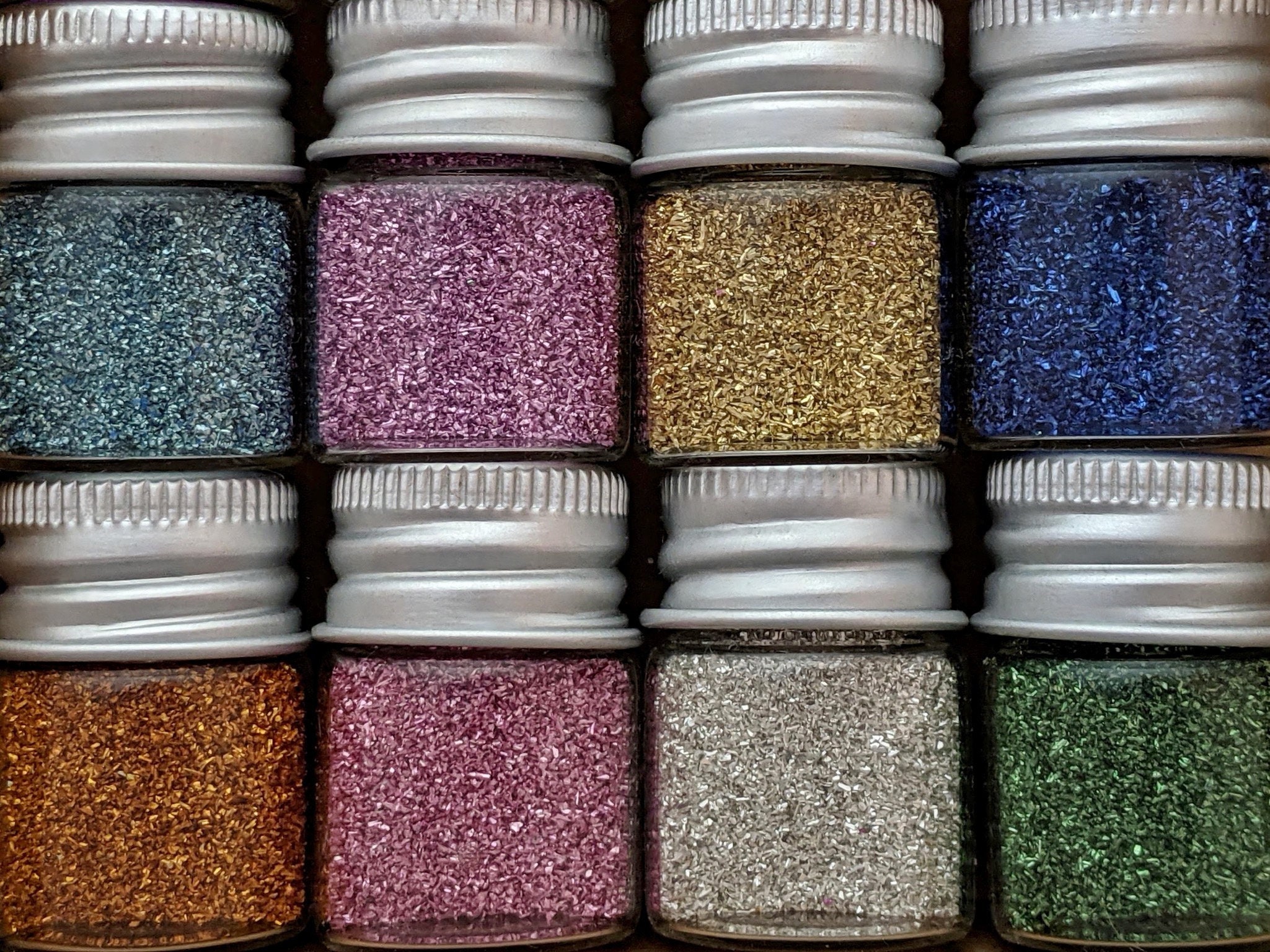 1 Mini Bottle German Glass Glitter Extra Fine Small Bottle Sampler ...