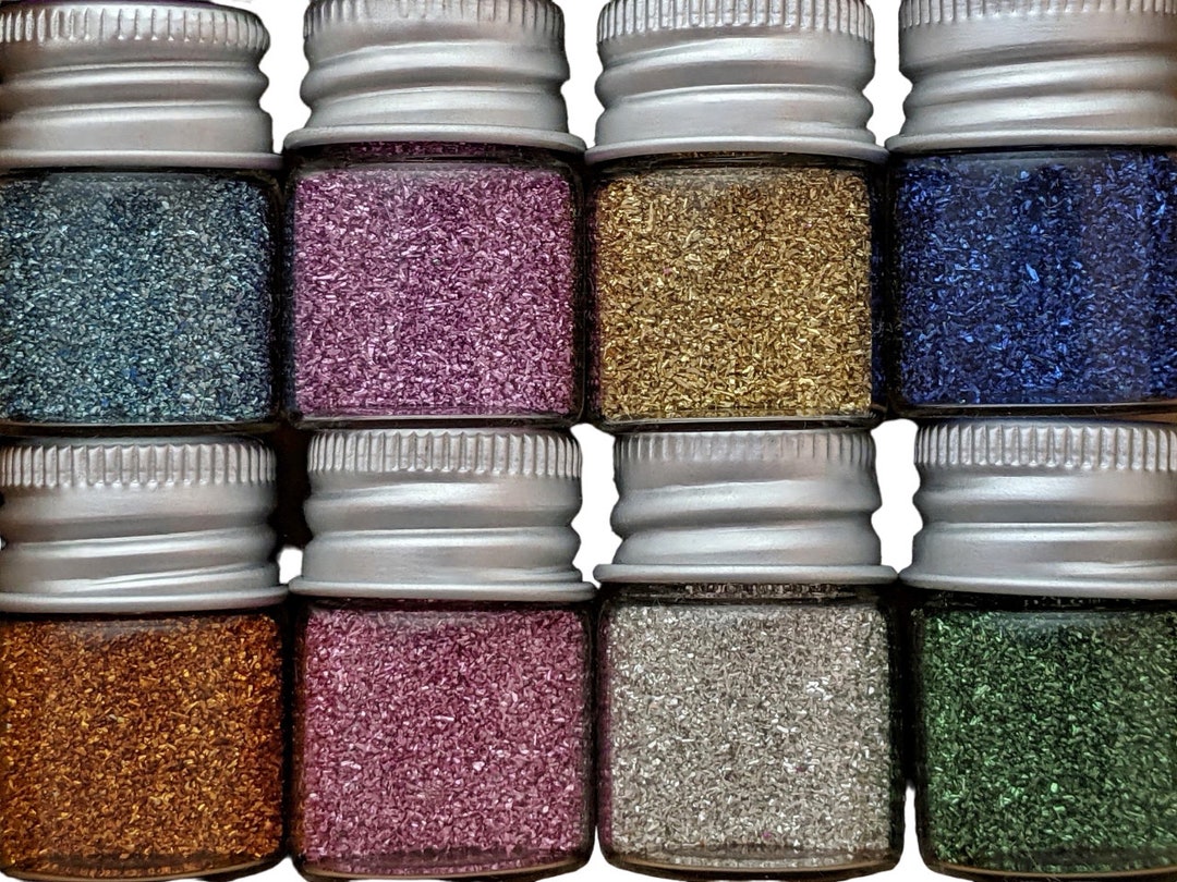 1 Mini Bottle- German Glass Glitter- Extra Fine- Small Bottle Sampler ...