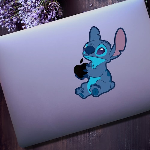 Stitch Macbook Apple Sticker Cute Lilo and Stitch - Etsy