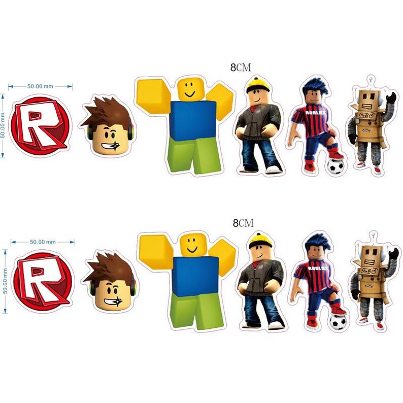SELECT Roblox sticker decals your birthday party theme | Etsy