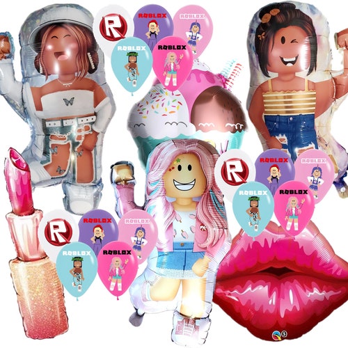 Girl Roblox Welcome to the Party Sign Pink Girl Roblox | Etsy