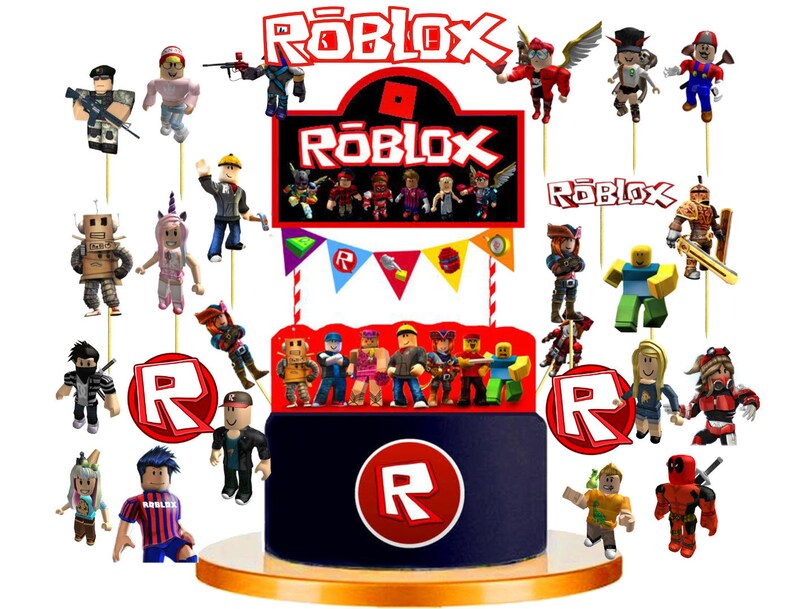 SELECT ROBLOX gift box theme items for your birthday party | Etsy