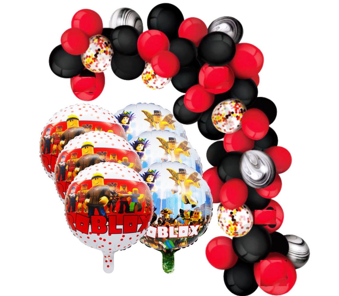 Arch Kit Roblox Video Game Table Cover Banner Balloon Cupcake | Etsy