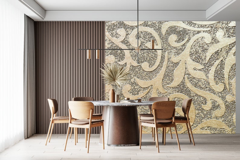 Stucco-style Mural Wallpaper Photo Wallpaper Decal Wall Decor Wall Art ...