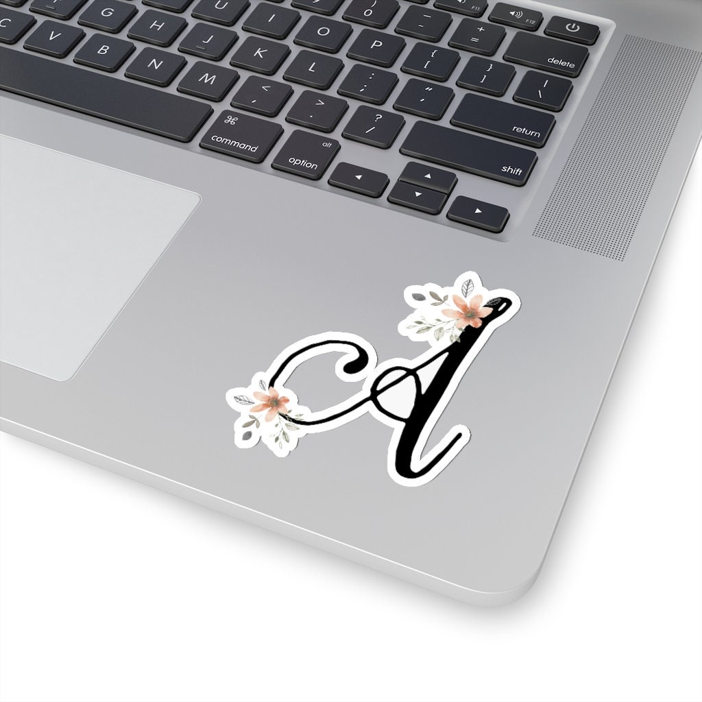 Spring Flower Letter 'A' Vinyl Sticker Letter - Etsy