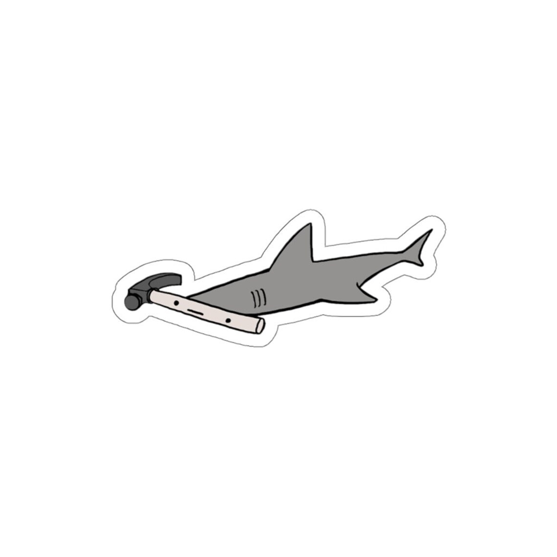 Funny Hammerhead Shark Pun Sticker Cute Animals Sticker - Etsy