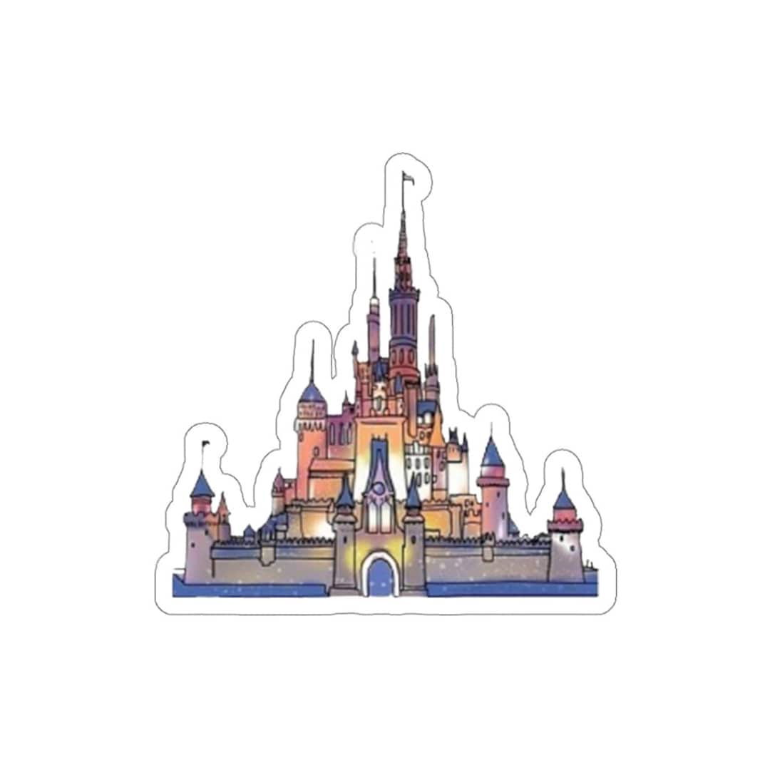Disney Castle Sticker Cinderella's Castle Sticker Disney Lover Gift ...