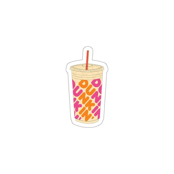 Dunkin Donuts Sticker Coffee Lovers Gift Tiktok Gift - Etsy