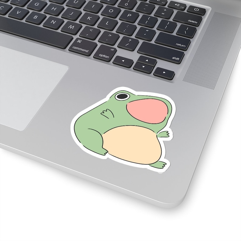 Fat Frog Sticker Animal Sticker Frog Sticker Cute - Etsy