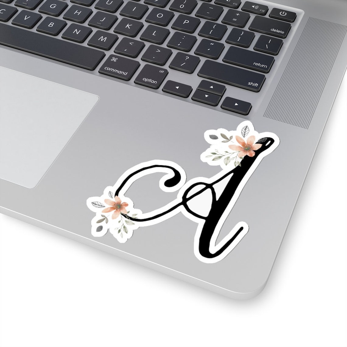 Spring Flower Letter 'A' Vinyl Sticker Letter - Etsy