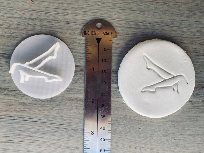 Female Legs Polymer Clay Embosser Stamp Feminine Clay - Etsy
