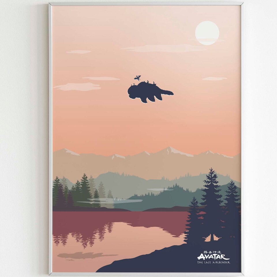 Avatar Fan Art The Last Airbender, Minimalist Aang Art, Digital ...