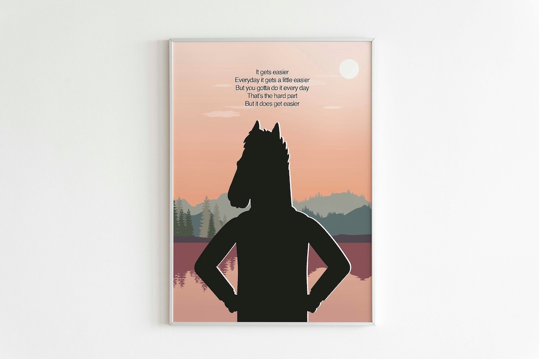Bojack Horseman Poster: Inspirational Quote Art (digital Download) - Etsy