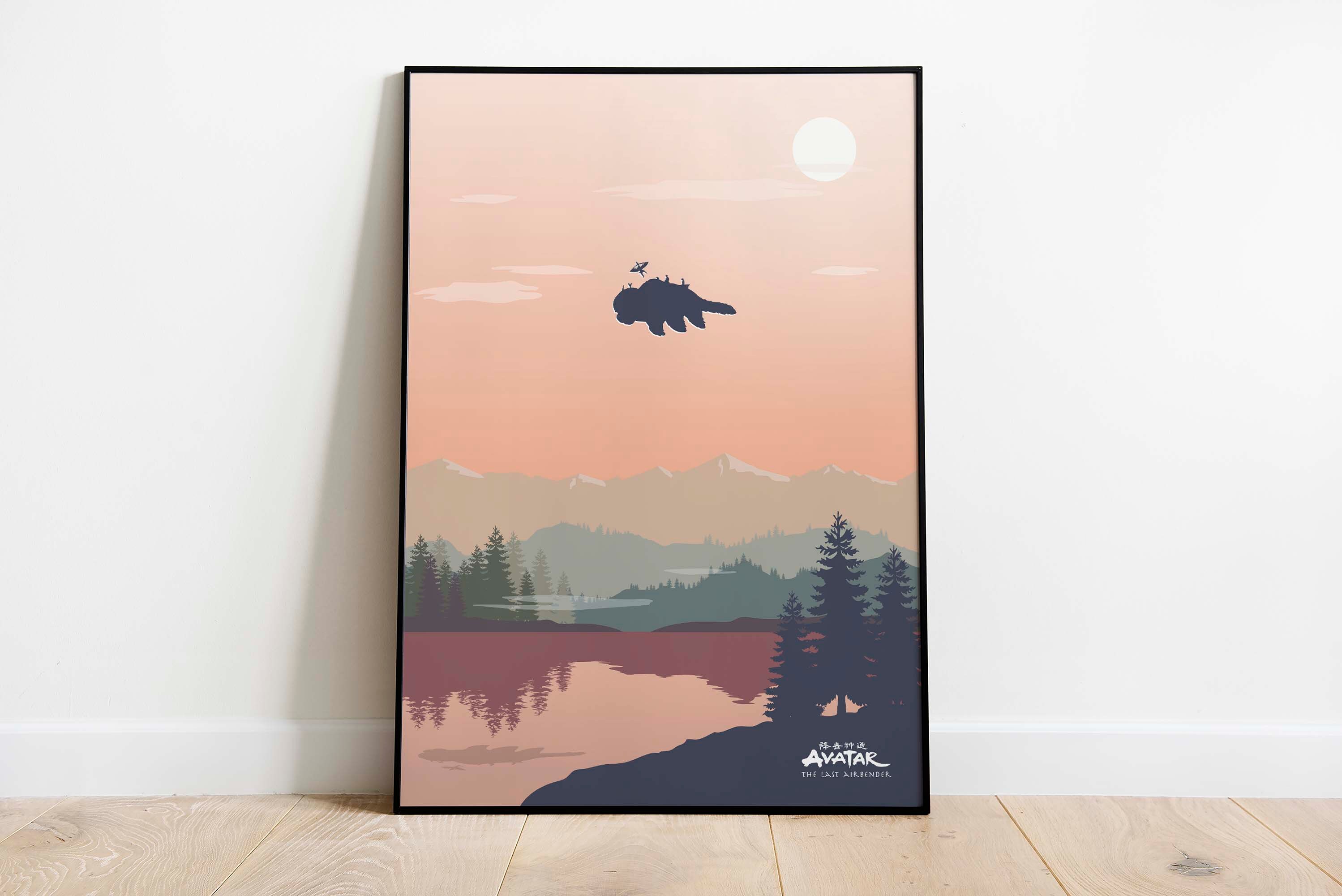 Avatar the Last Airbender Premium Fine Art Paper Aang Mini Print 4.5 x ...