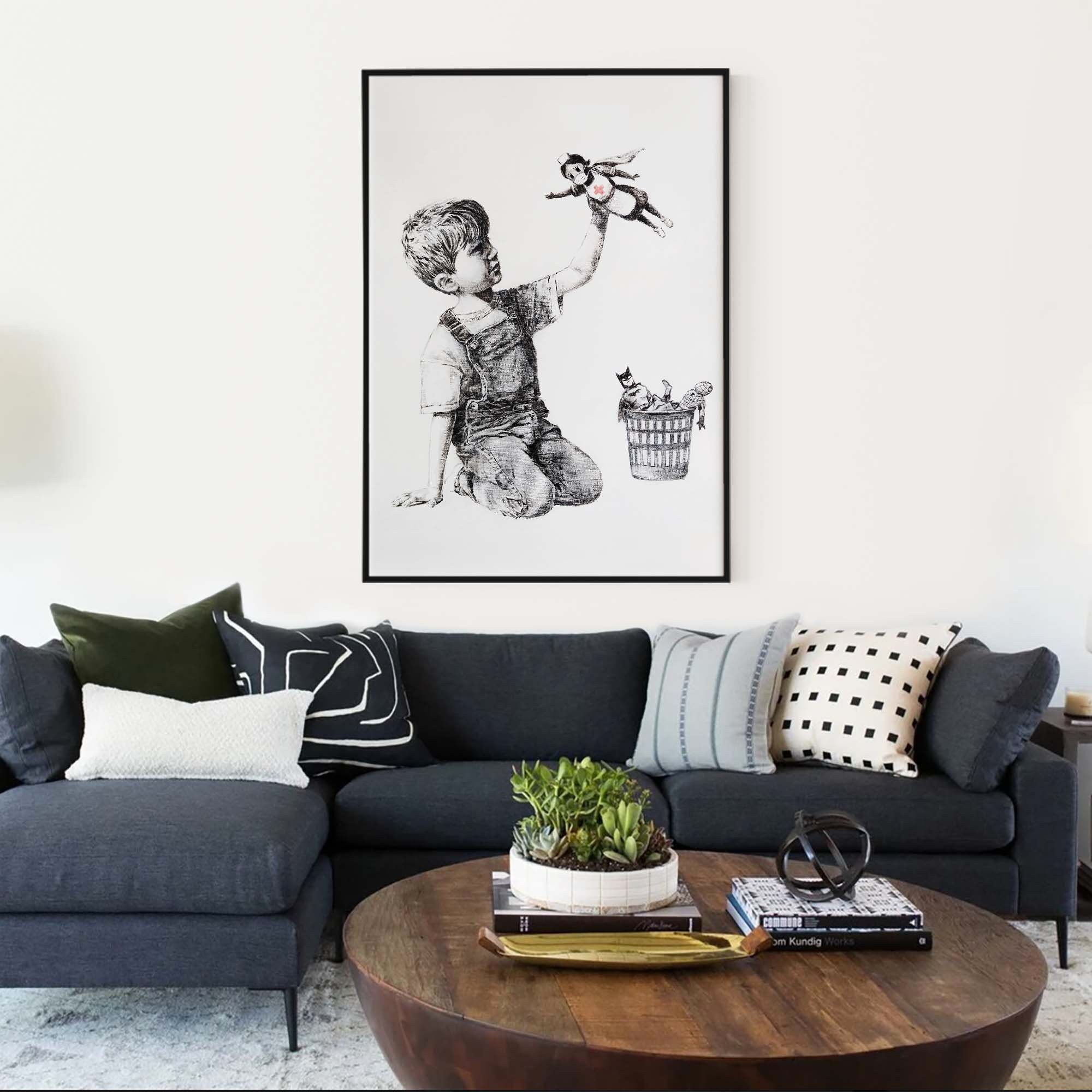 Banksy - Game Changer, Hospital Superhero Nurse Poster, Banksy Graffiti ...