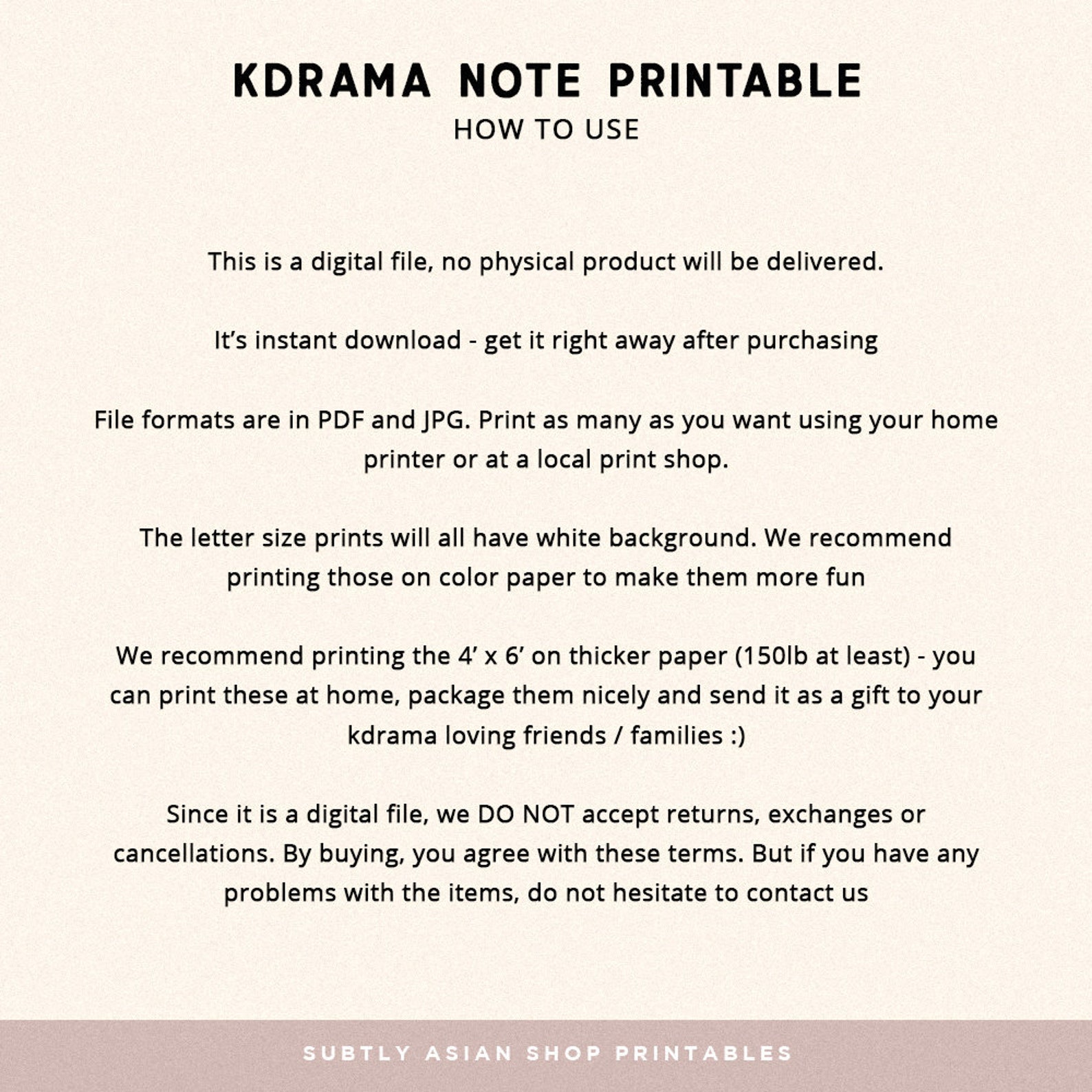 Kdrama Journal Printable Episode Note / Planner / TV Show Planner / TV ...