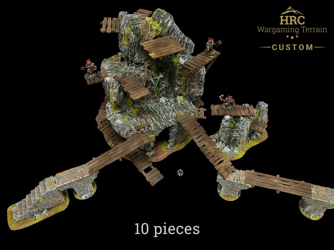 Skaven Under-city - Wargaming Hill, Cave Set - Painted, Flocked ...