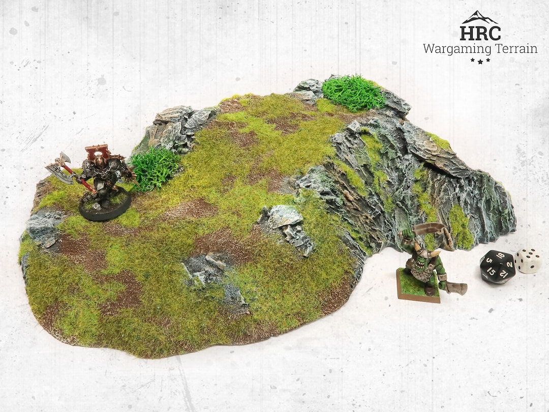 Wargaming Hill En gradins grand terrain de jeu de guerre peint et ...