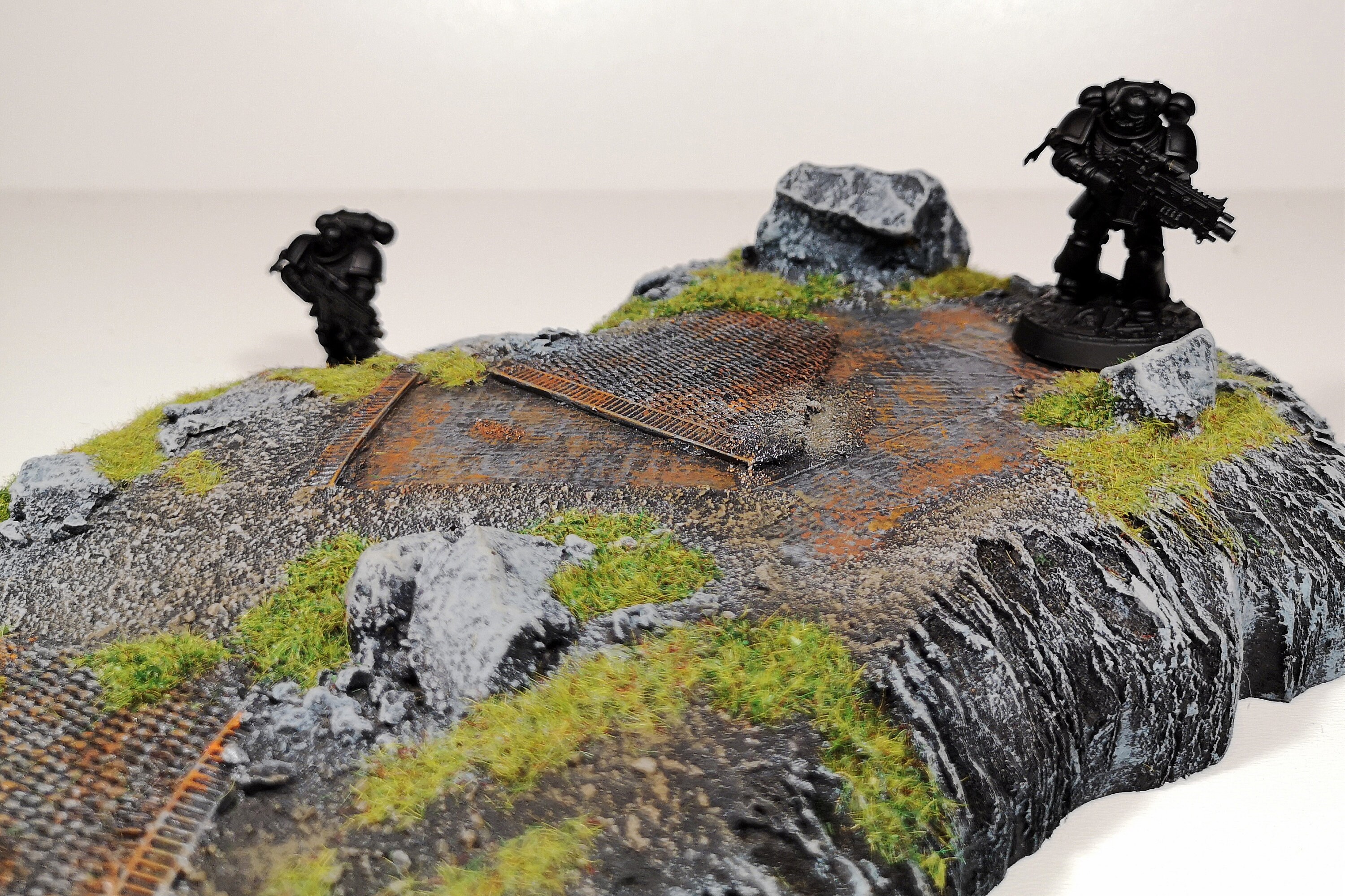 Rusty Hill painted flocked wargaming terrain scenery for | Etsy