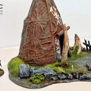 Ogres Camp Painted, Flocked Wargaming Terrain, Scenery for RPG and War ...