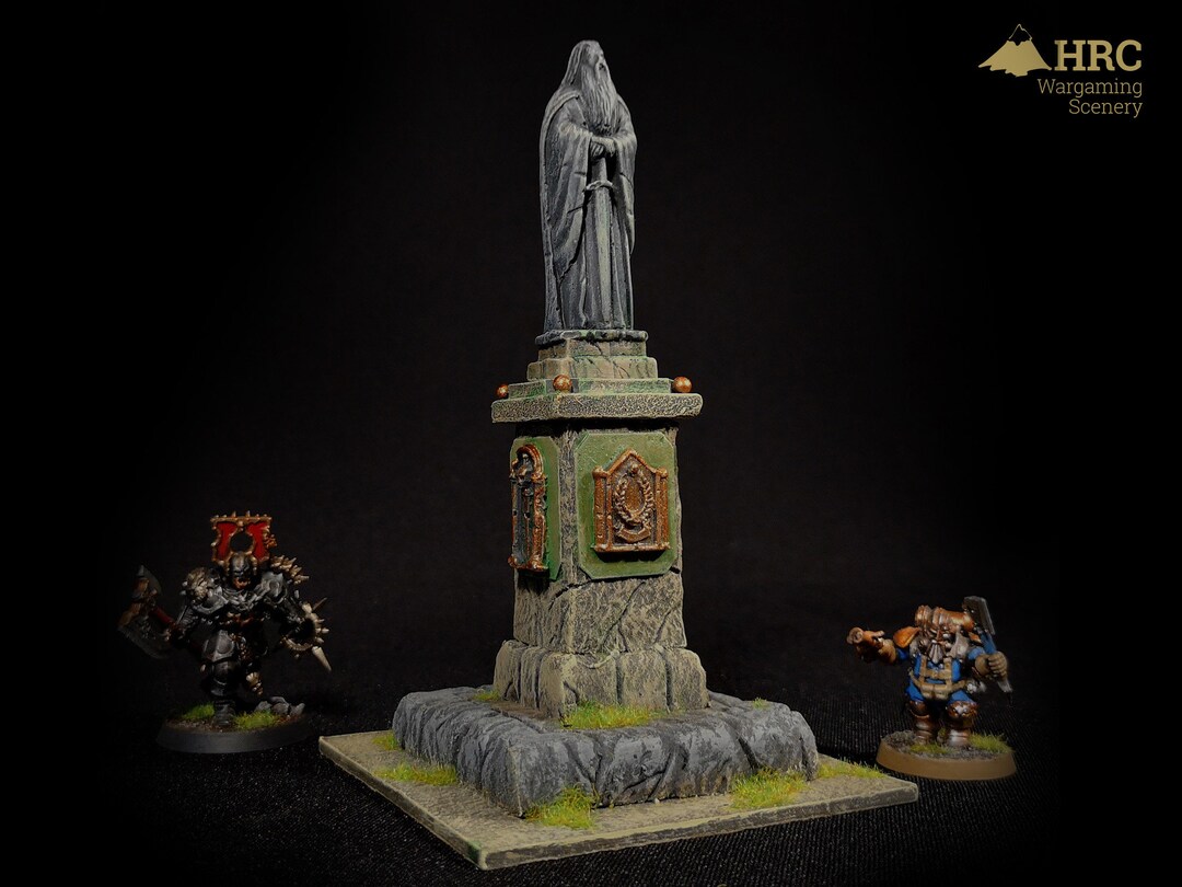 Monument Painted Flocked Statue Wargaming Terrain Scenery - Etsy
