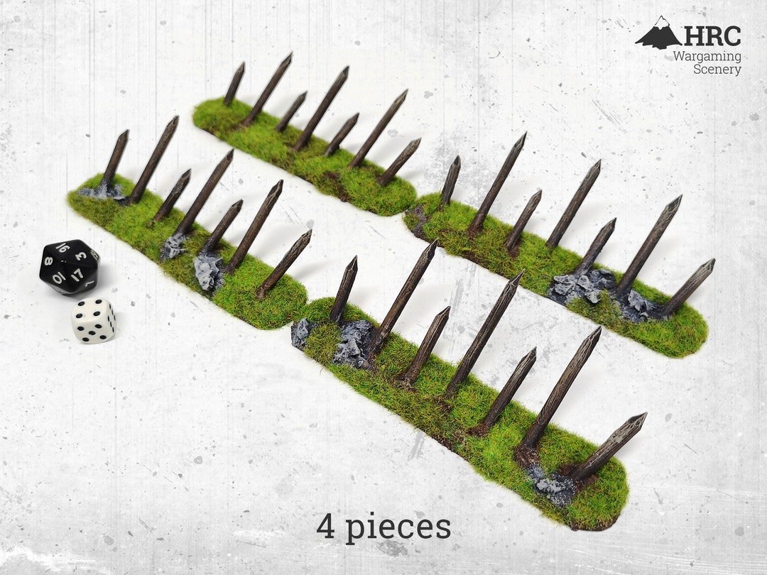 Fences Set - "defensive Stakes" - Wargaming Terrain, Palisade, Obstacle ...