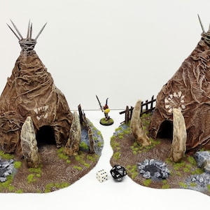 Ogres Camp Painted, Flocked Wargaming Terrain, Scenery for RPG and War ...