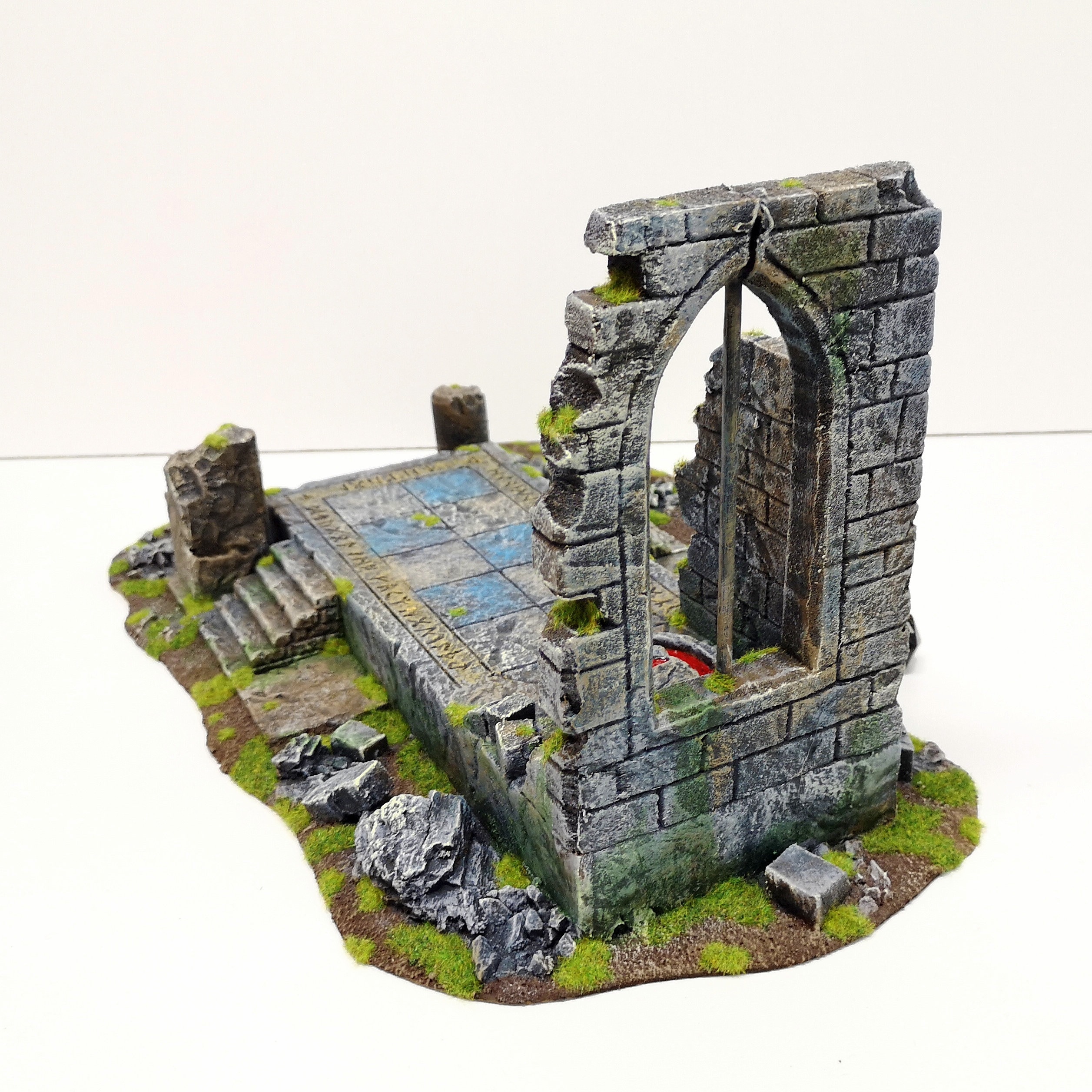 Crumbling Temple Ruins Painted Flocked Wargaming Terrain - Etsy