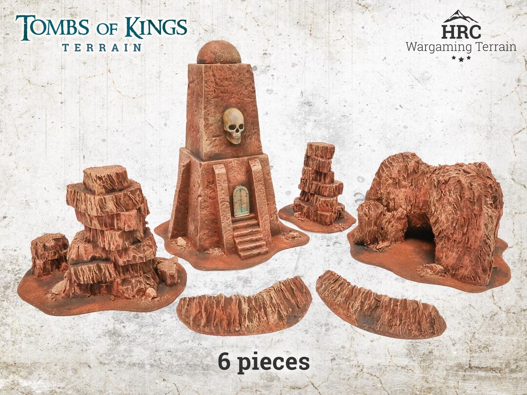 Cursed Temple Set - Painted Wargaming Terrains, Scenery for RPG and War ...