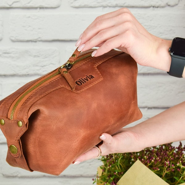 Leather Dopp Kit - Etsy