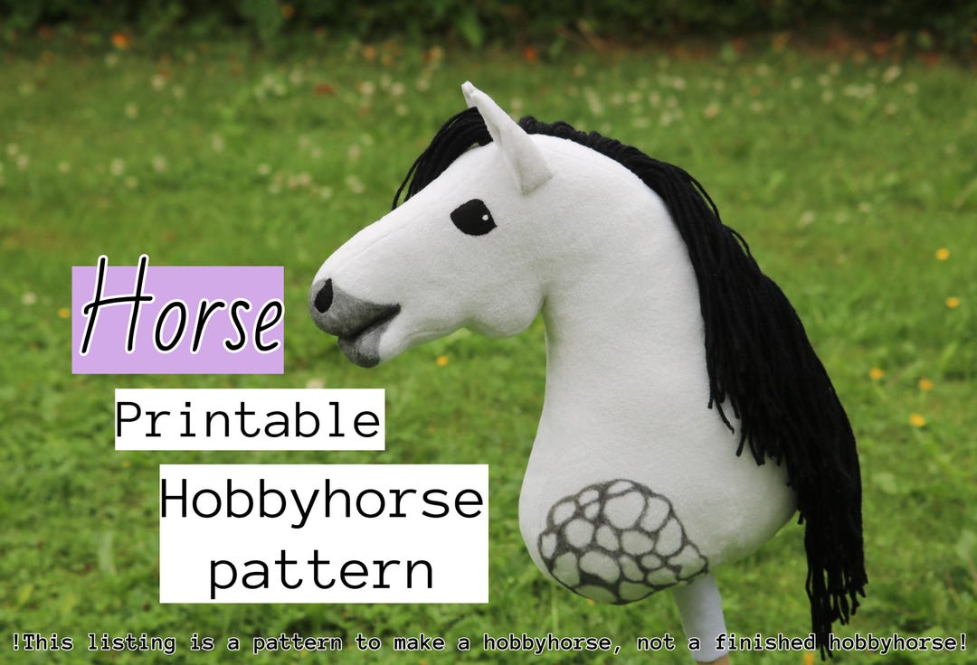 Hobbyhorse Printable Digital PATTERN - for Making HORSE Hobbyhorse - Etsy