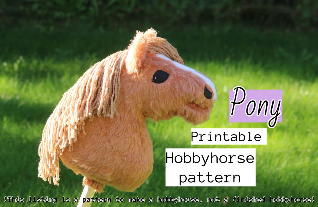 Hobbyhorse Printable Digital PATTERN - for Making PONY Hobbyhorse - Etsy
