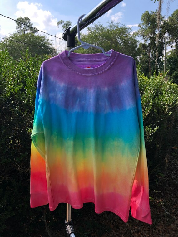 Long Sleeve Rainbow Fade - Etsy