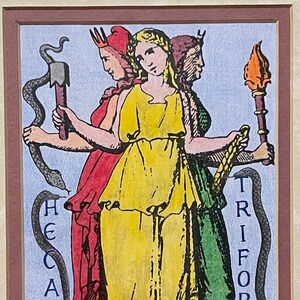 HECATE TRIFORMIS GODDESS of the Witches Hand-colored With Hand ...