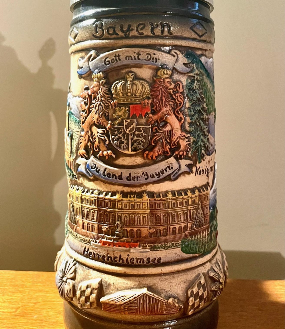 ZOLLER & BORN BAVARIAN Beer Stein Limited Edition Hand-crafted Hand ...