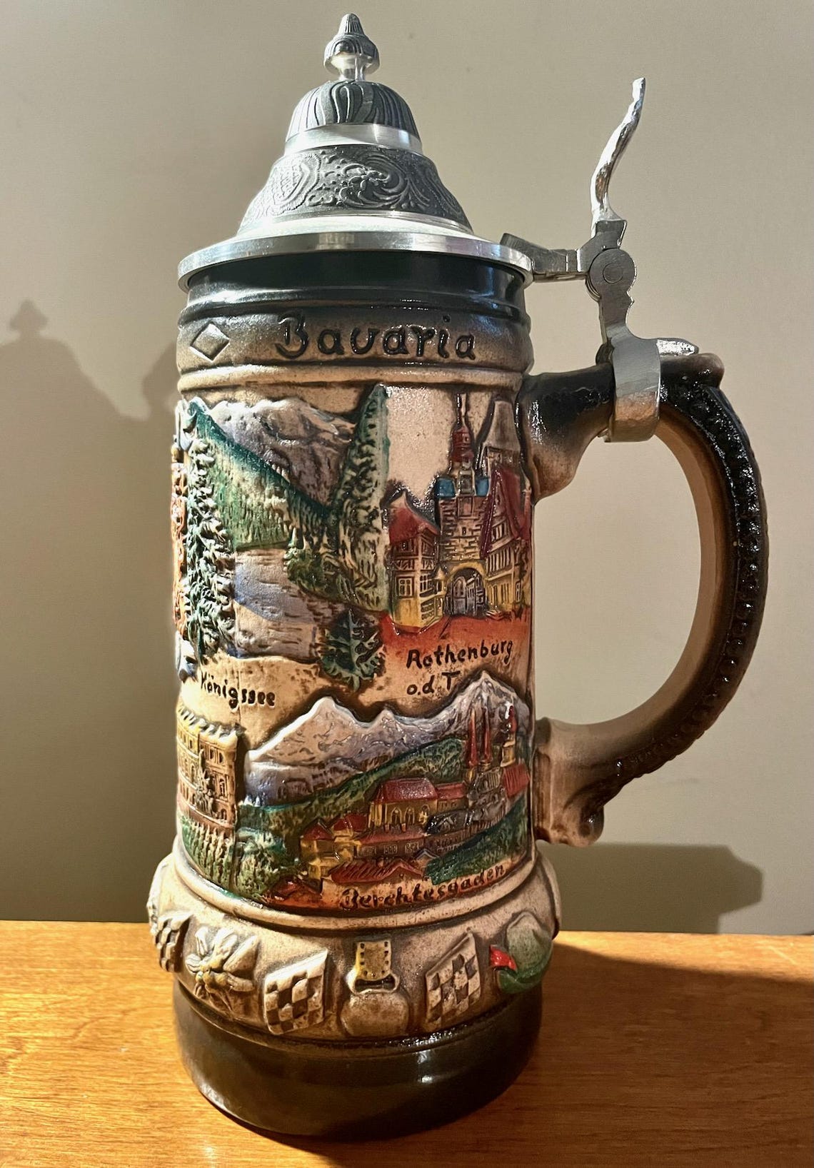 ZOLLER & BORN BAVARIAN Beer Stein Limited Edition Hand-crafted Hand ...